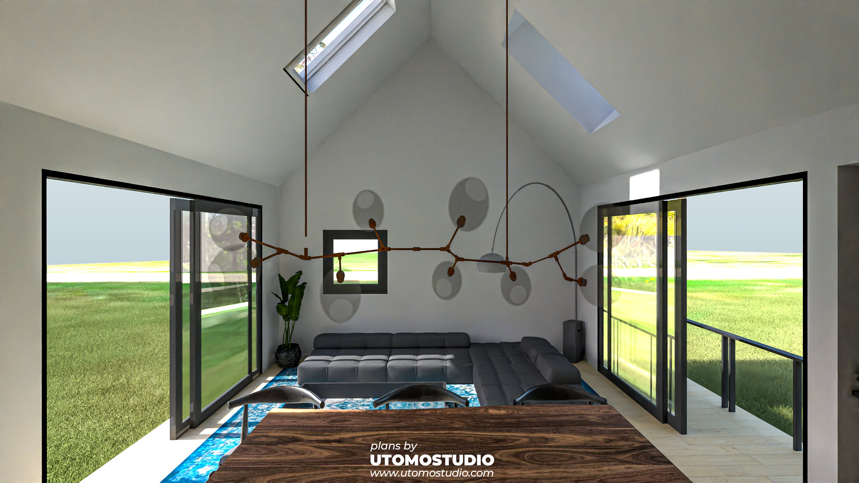 FIKA 18x40 720SQFT Modern Cabin Plans 1 Bedroom Tiny House - Etsy