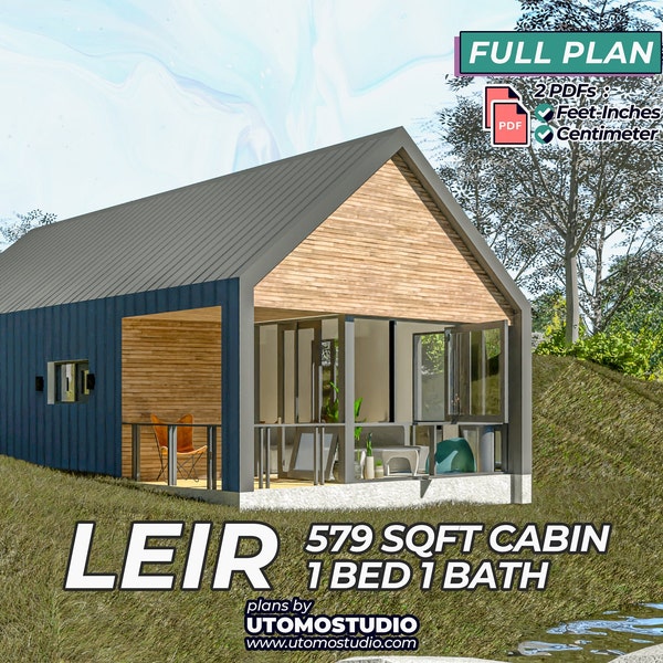 Small House Plans 3 Bedroom - Etsy