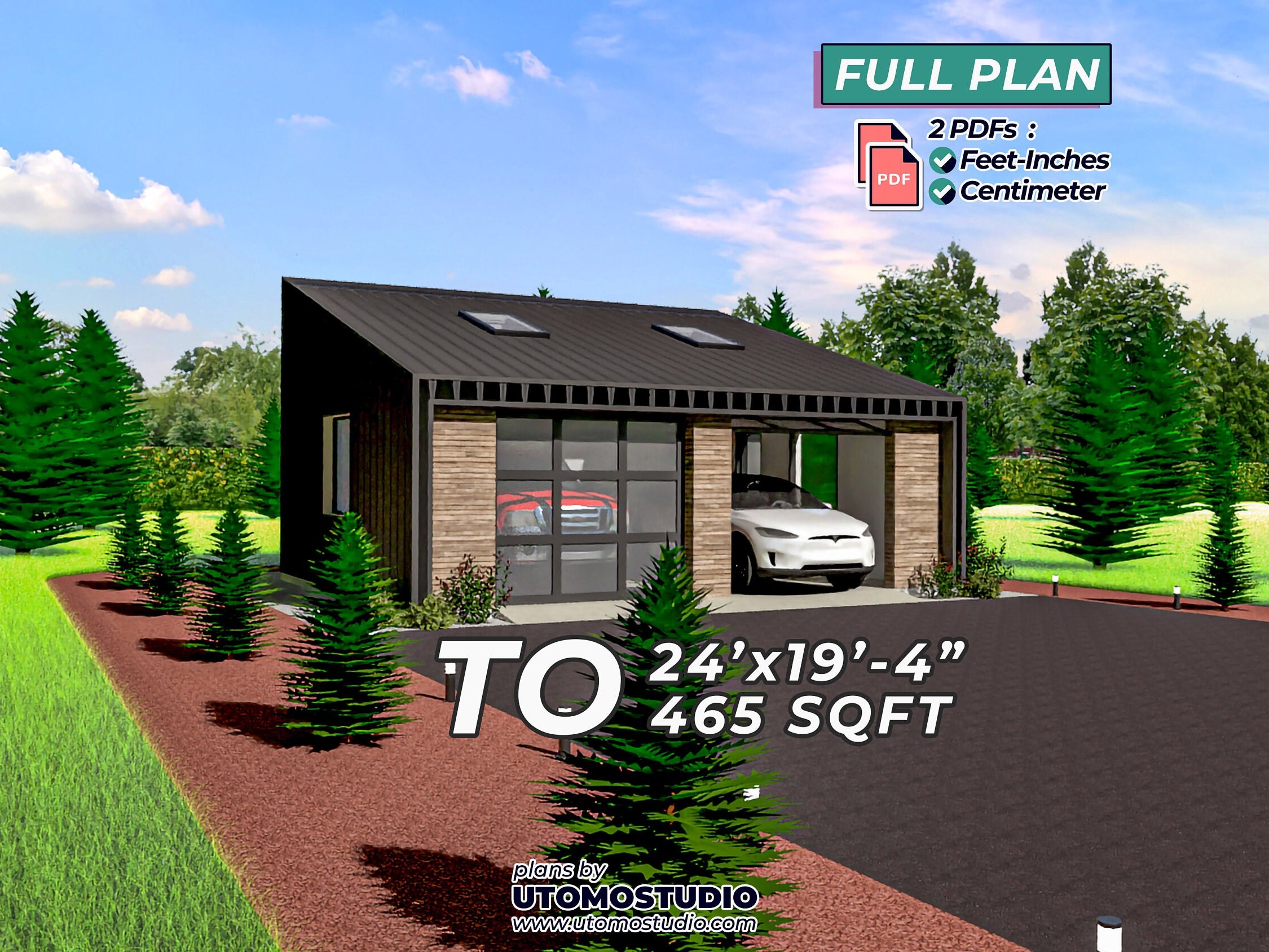 Modern Garage With Loft