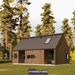 FIKA 18x30 540 SQFT 1 Bedroom Modern Scandinavian Cabin House Plan Tiny ...