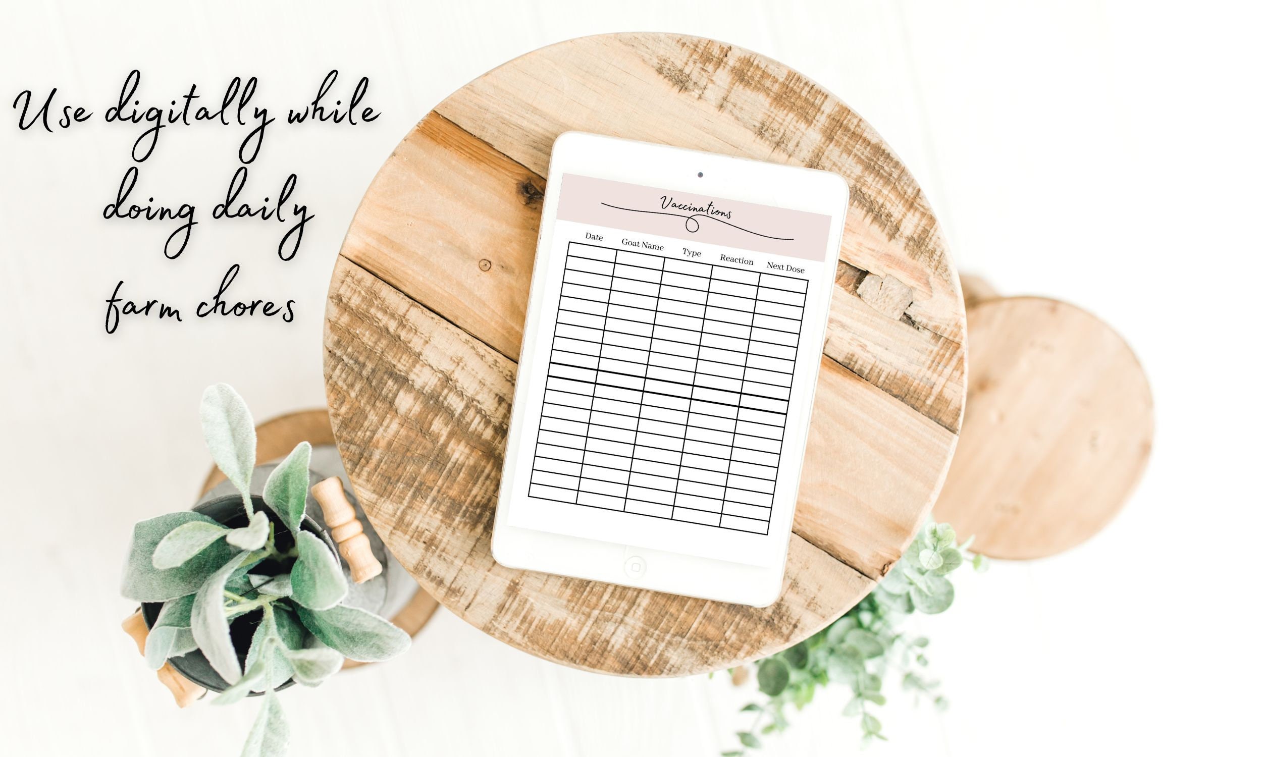 Goat Records Keeping Book, Goat Logbook, Homestead Records, Instant ...