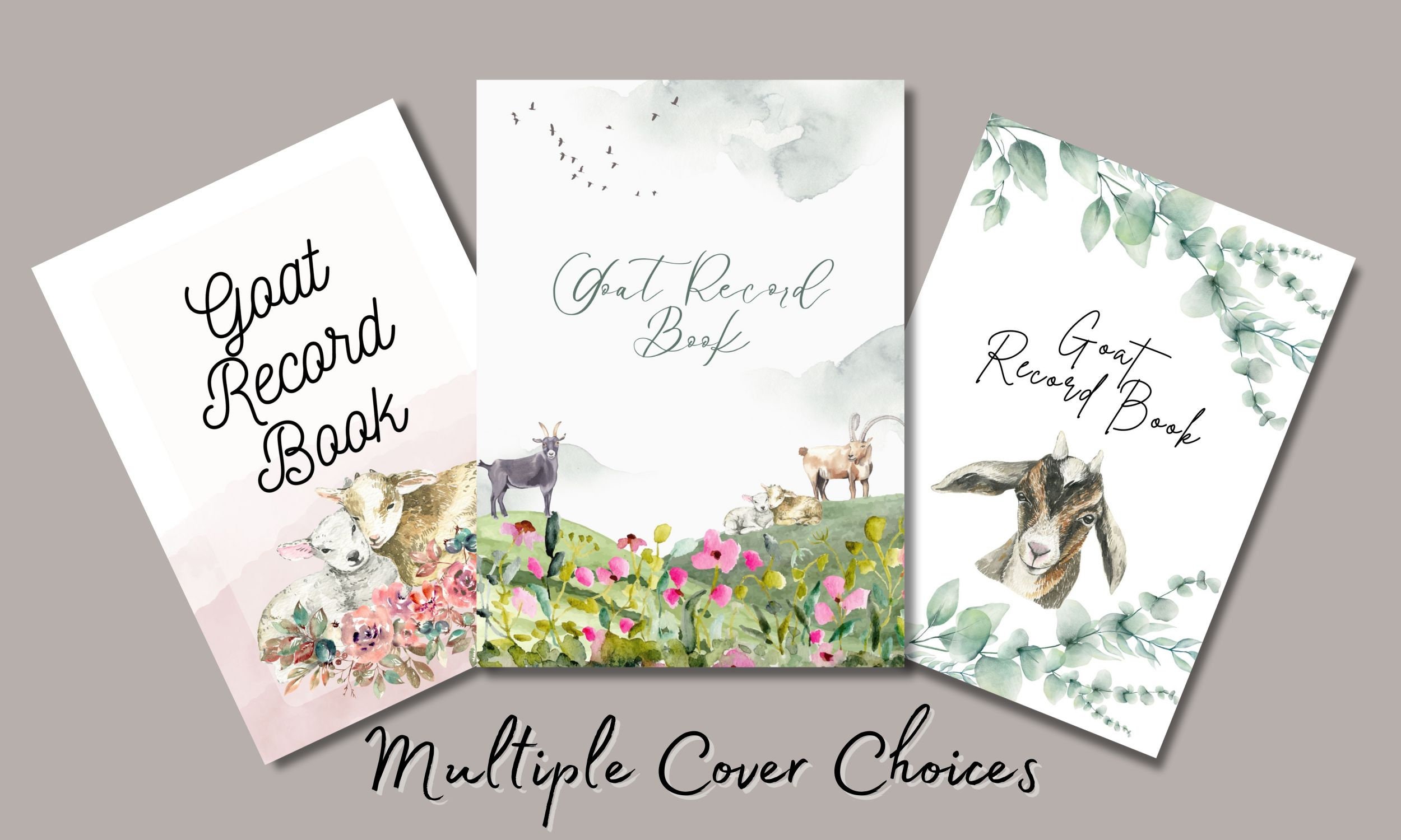 Goat Records Keeping Book, Goat Logbook, Homestead Records, Instant ...