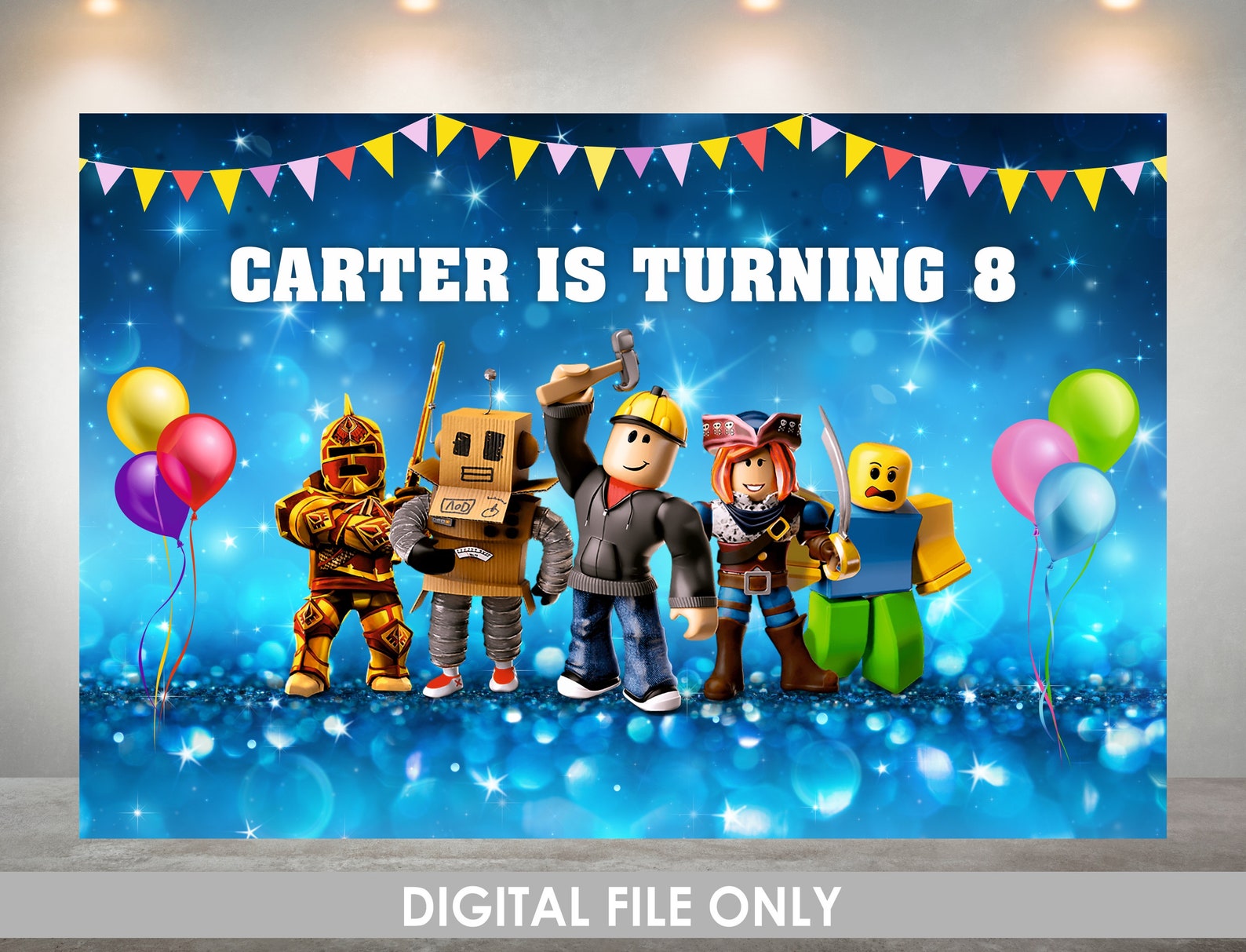 Kids Birthday Backdrop Kids Birthday Banner Kids - Etsy