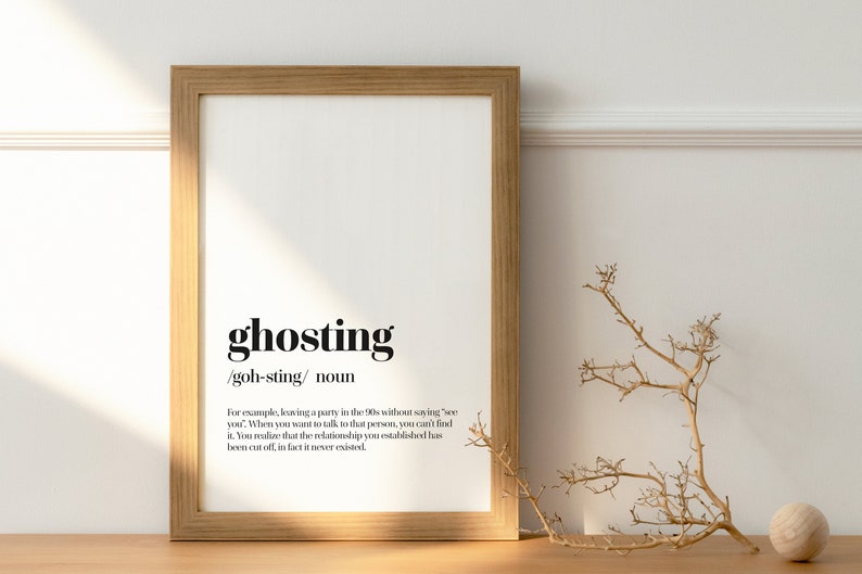 3 Set Poster Love Bombing Gaslighting Ghosting Definition Poster ...