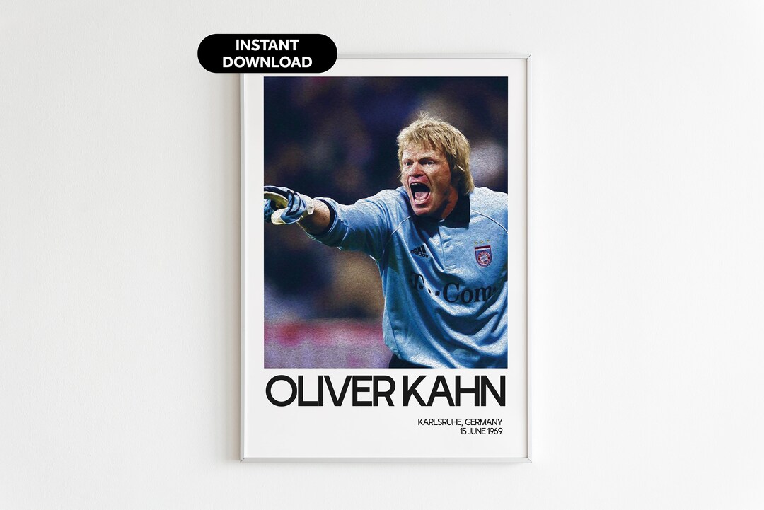 Oliver Kahn Sports Football Wall Art - Germany Fan Gift - Modern Sports ...
