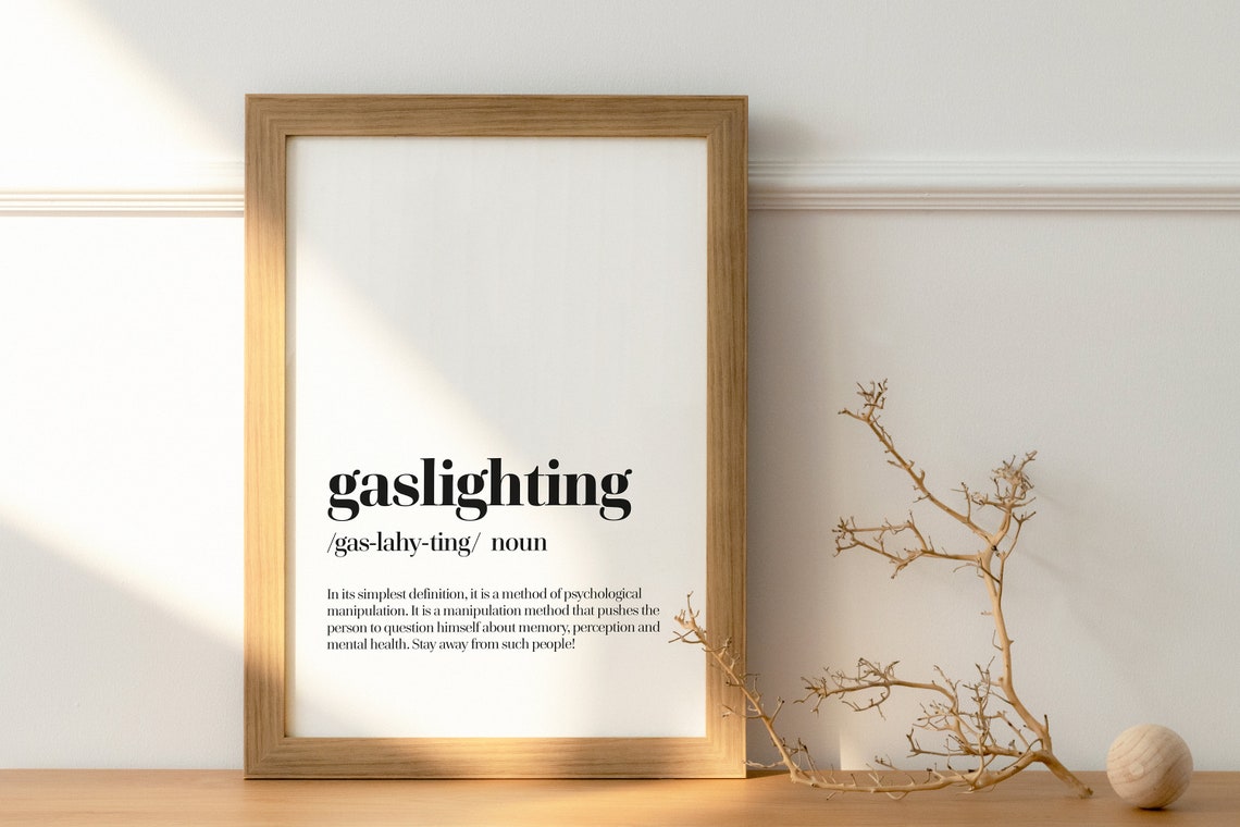 3 Set Poster Love Bombing Gaslighting Ghosting Definition Poster ...