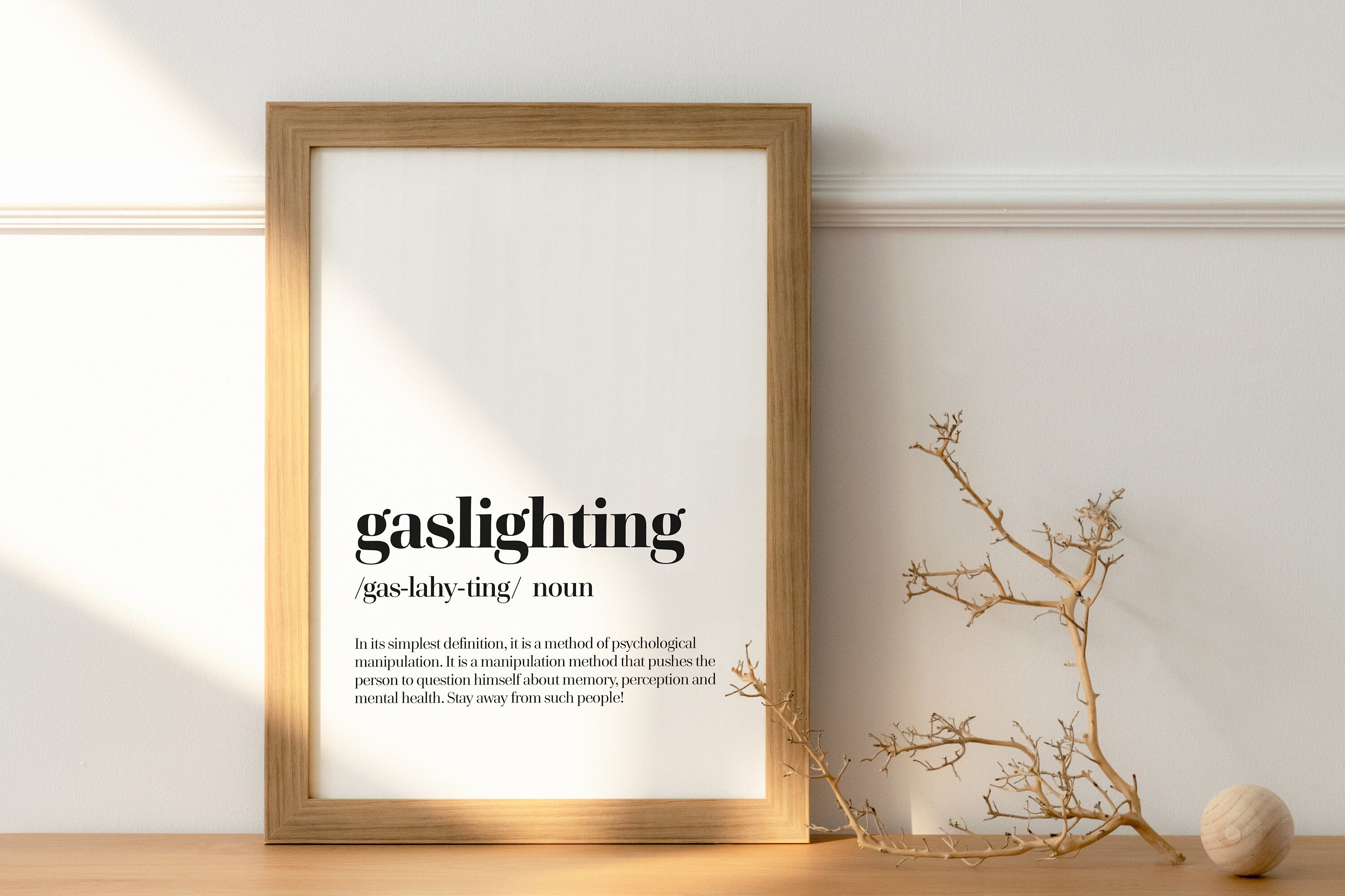 3 Set Poster Love Bombing Gaslighting Ghosting Definition Poster ...