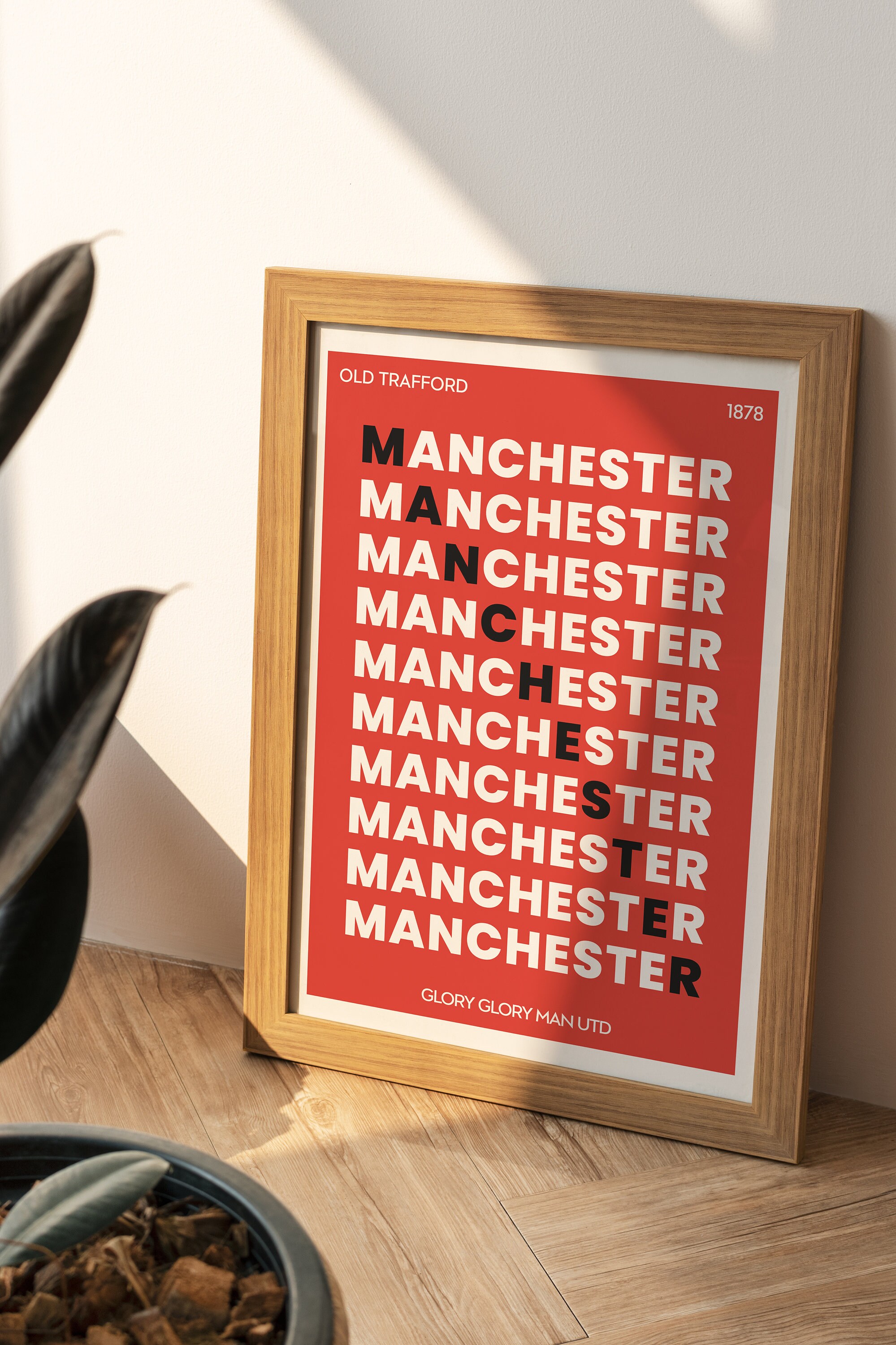 Manchester United Poster Sports Office Art Man United Poster Instant ...