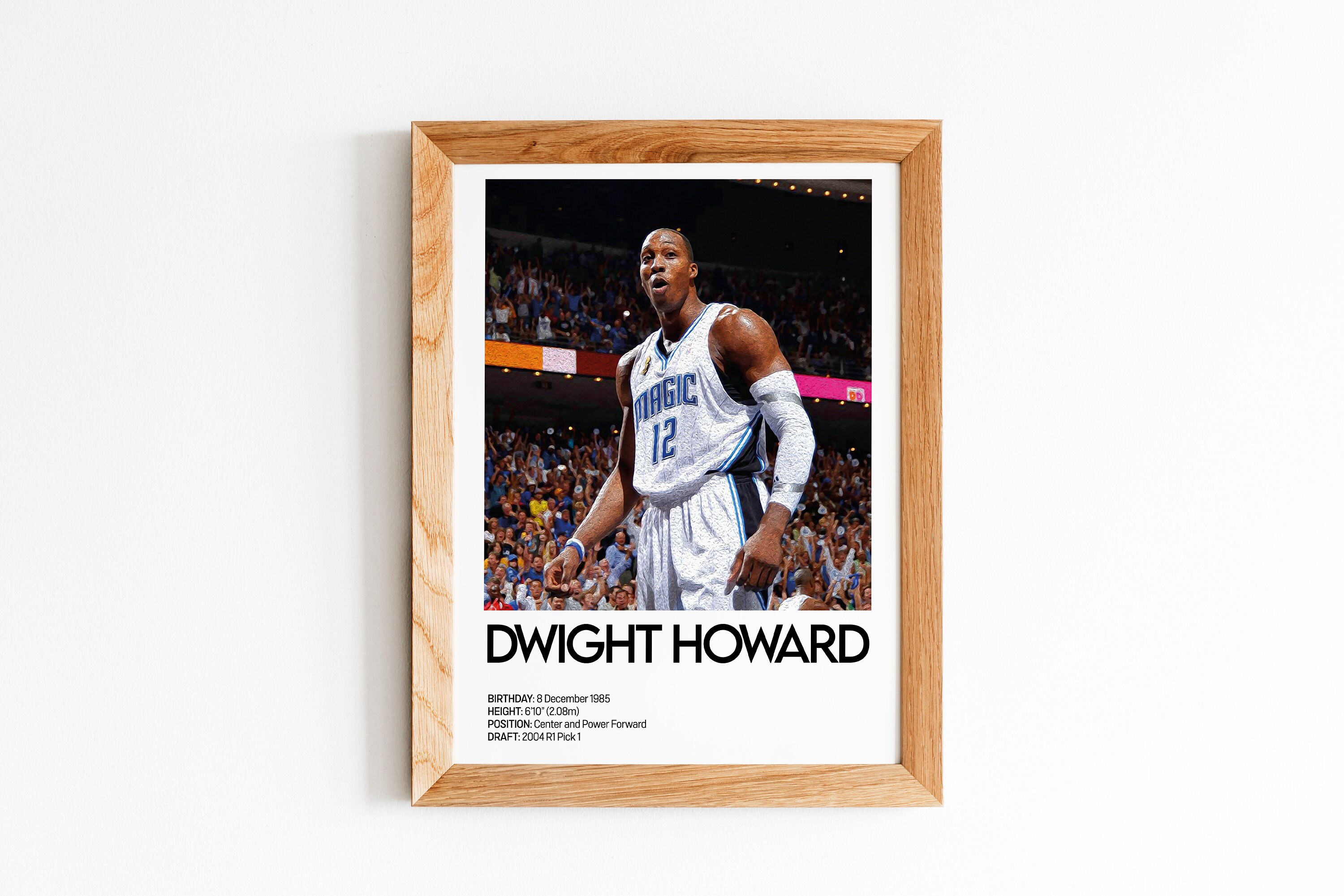 Dwight Howard Poster - Dwight Howard Sports Office Art Instant Download ...