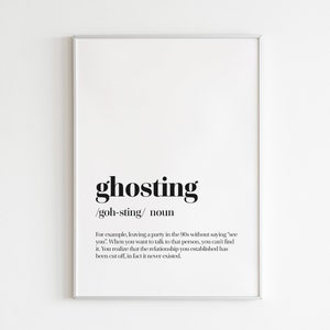 3 Set Poster Love Bombing Gaslighting Ghosting Definition Poster ...