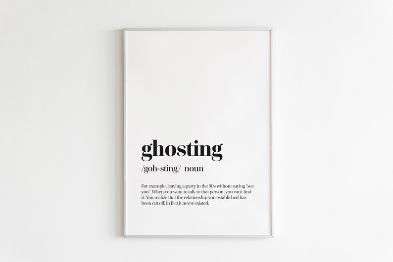 3 Set Poster Love Bombing Gaslighting Ghosting Definition Poster ...