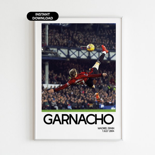 Garnacho Poster - Etsy