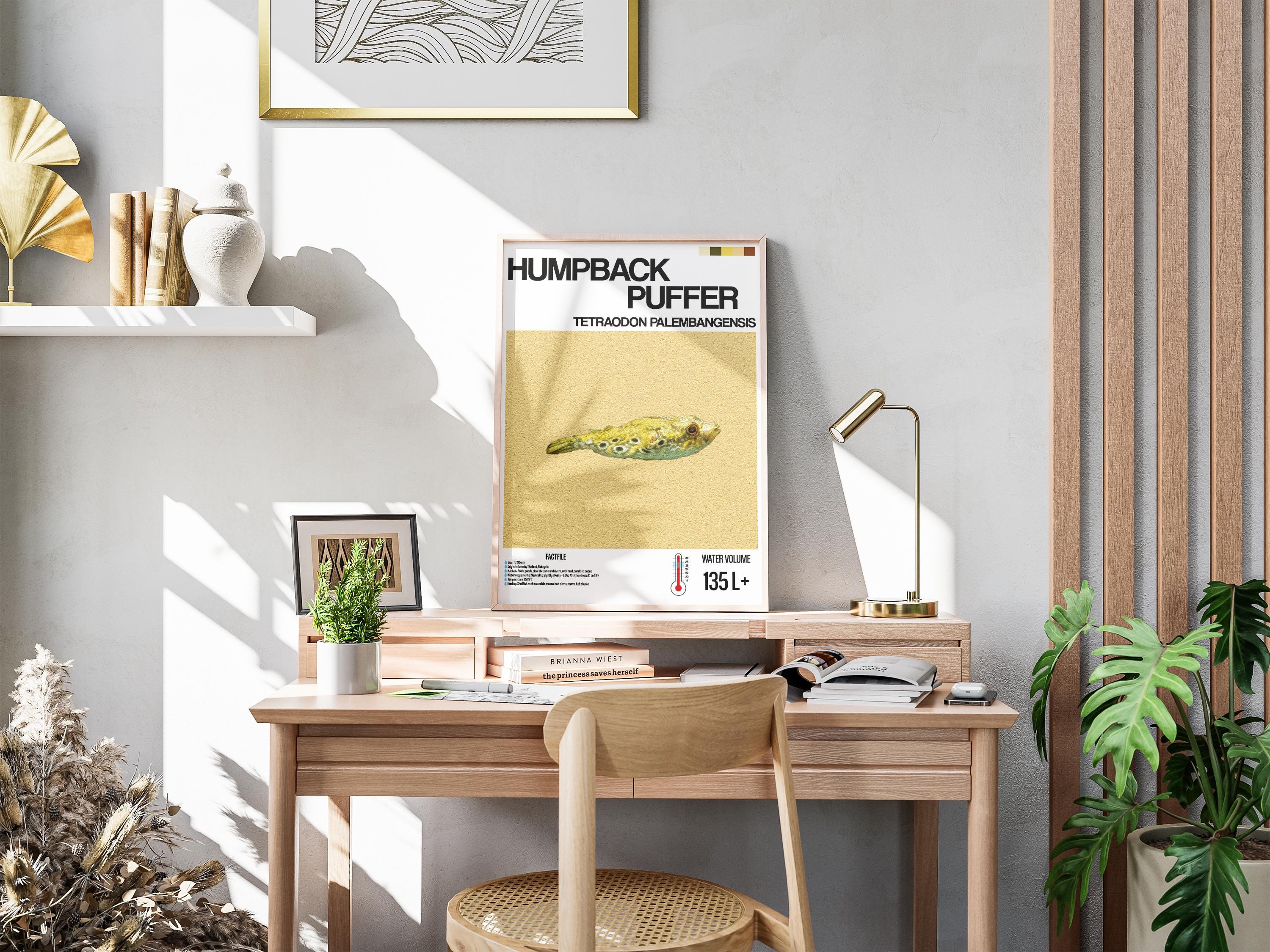Humpback Puffer Fish Poster Design – Aquarium Wall Art & Digital Print ...