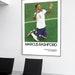 Marcus Rashford Football Wall Art - Manchester United Fan Gift - Modern ...