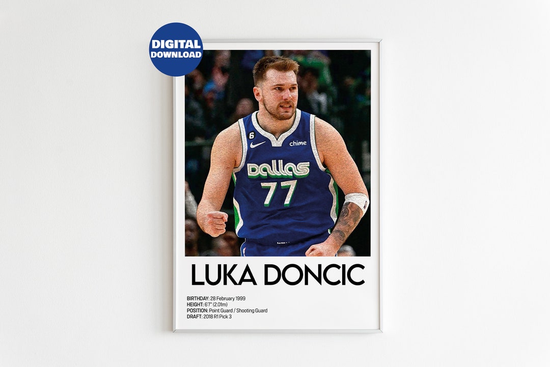 Luka Doncic Poster - Luka Doncic Sports Office Art Instant Download ...