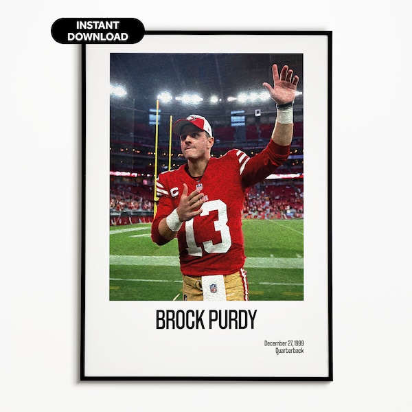 Brock Purdy Poster - Etsy