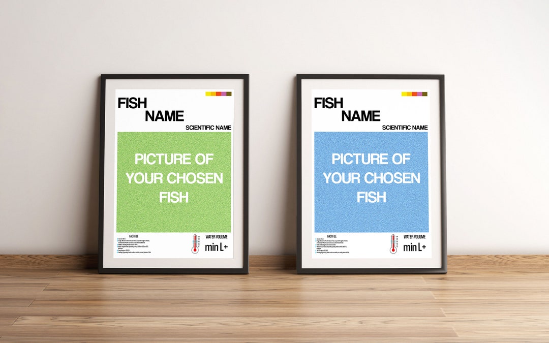 Request Your Own Aquarium Fish Choice, Aquarium Poster, Custom Fish ...