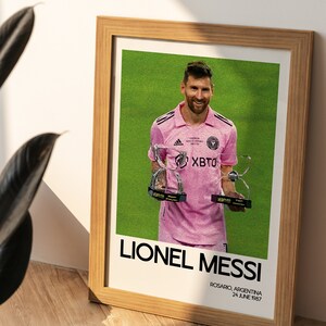 Lionel Messi Football Wall Art - Argentina Fan Gift - Modern Sports ...