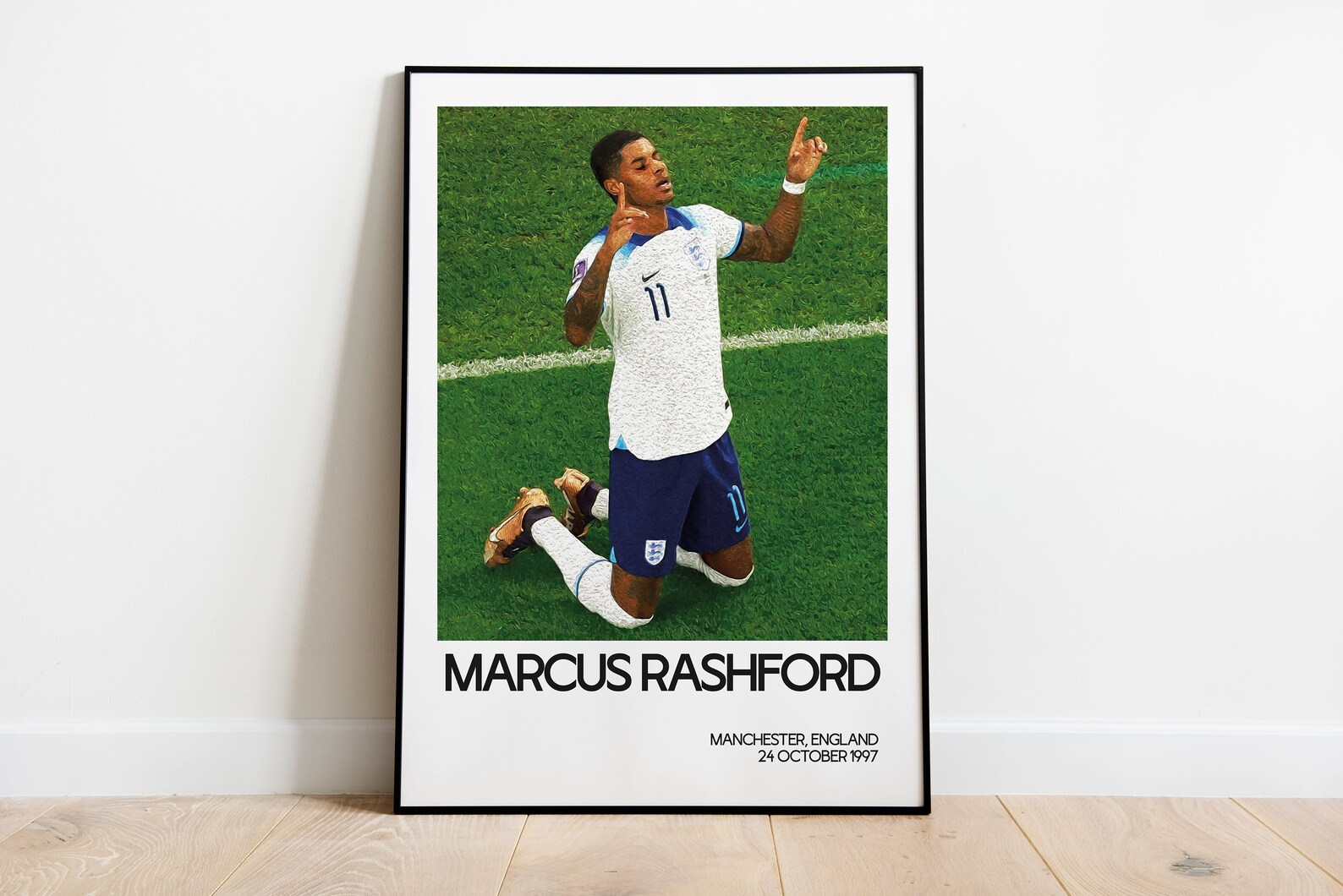 Marcus Rashford Sports Office Art Marcus Rashford England - Etsy
