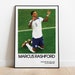 Marcus Rashford Football Wall Art - Manchester United Fan Gift - Modern ...