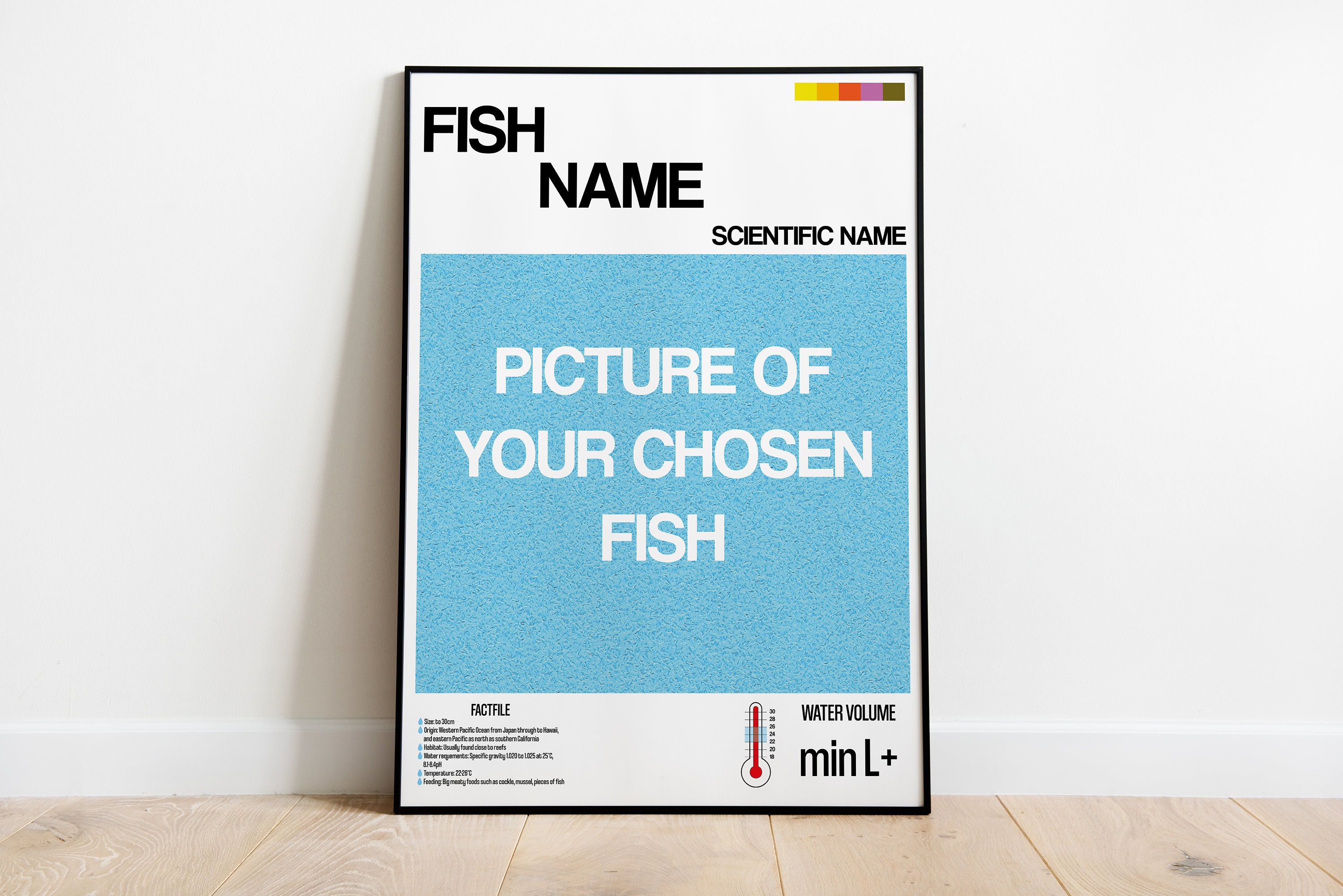 Custom Fish Poster, Choose Your Own Fish Poster, Digital Fish Poster ...