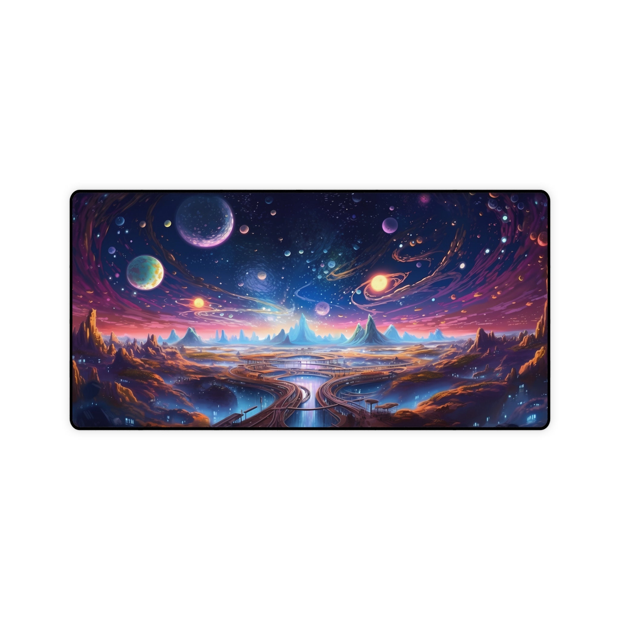 Space Themed Desk Pad / Desk Mat / Keyboard Pad / Mouse Mat - Etsy