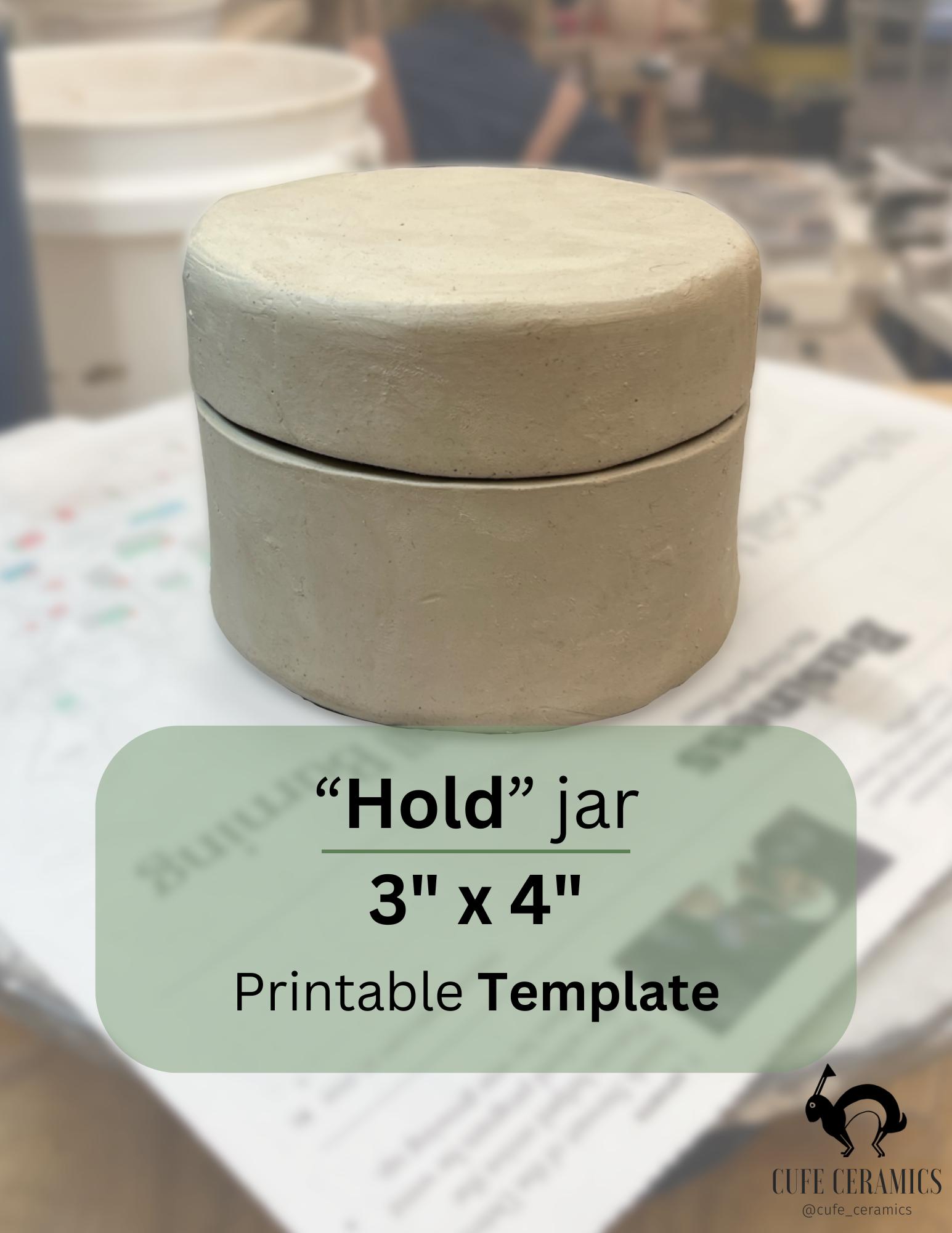 Slab Pottery Jar Template: Minimalist Ceramics Pattern (digital ...
