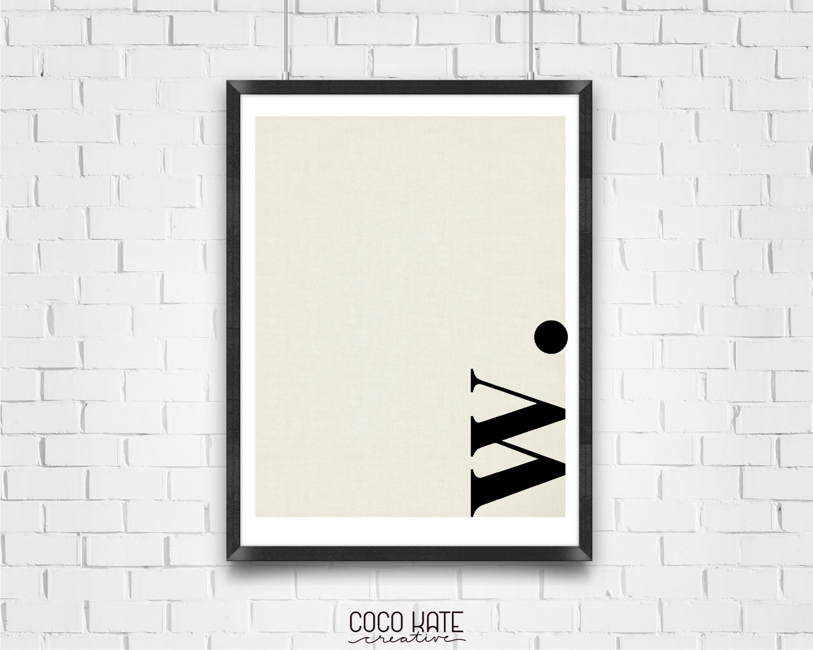 Vintage Typewriter Letter W Digital Wall Art - Retro Print for Home ...