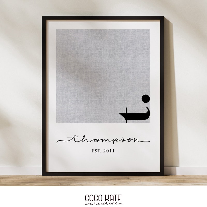Last Name Wall Art - Etsy