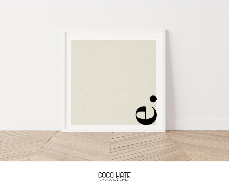 Vintage Typewriter Letter E Digital Wall Art - Retro Print for Home ...