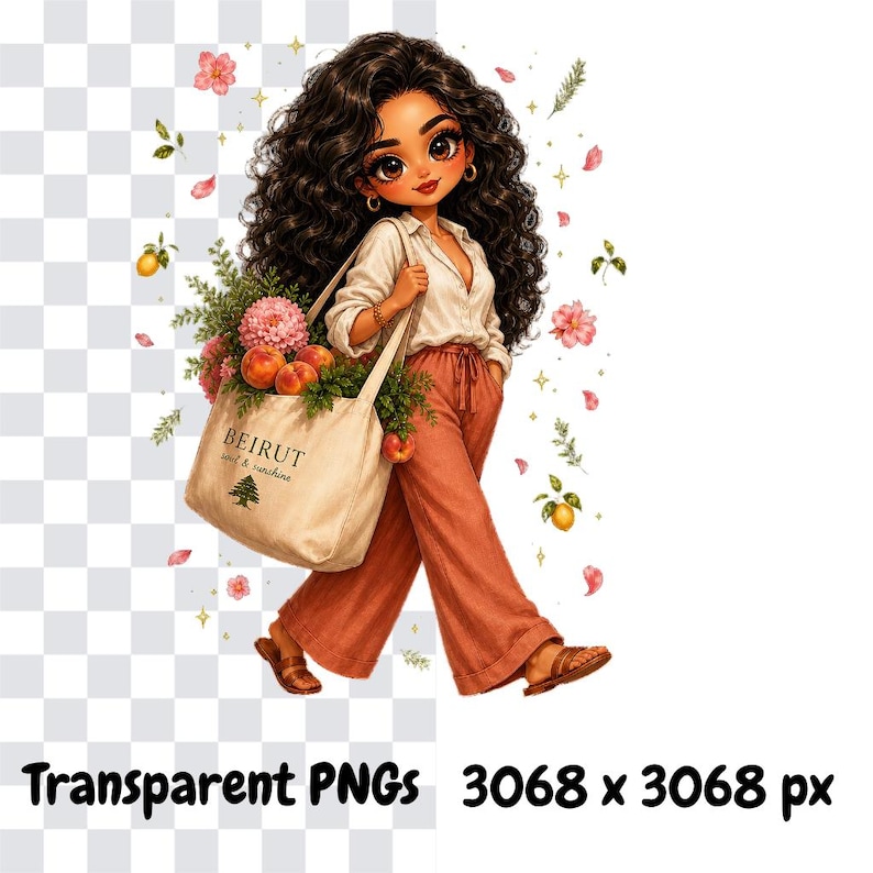 Sassy Summer Girls Clipart PNG | 20 Diverse Women Clipart Bundle ...