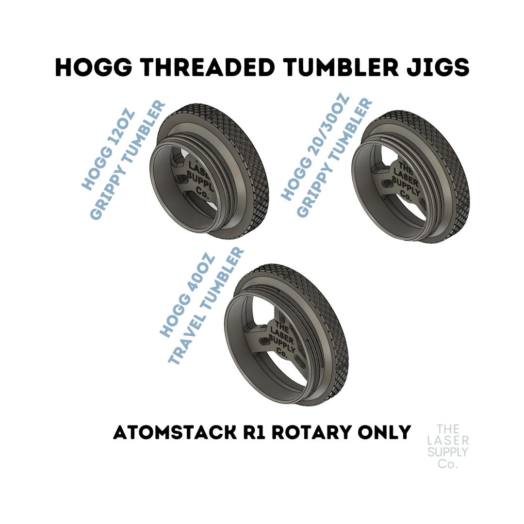 Atomstack R1 Rotary Hogg Grippy / Traveler Tumbler Holder Jig Quick ...
