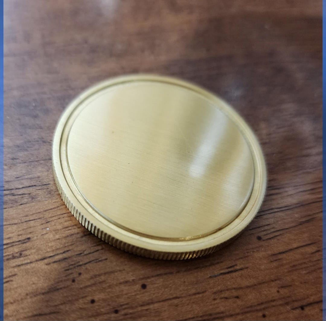 Brass Challenge Coin Blanks 39.5mm and 50mm X 3mm - Etsy