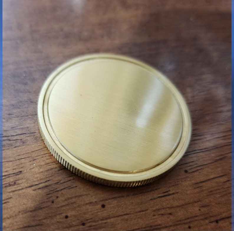 Brass Challenge Coin Blanks 39.5mm and 50mm X 3mm - Etsy