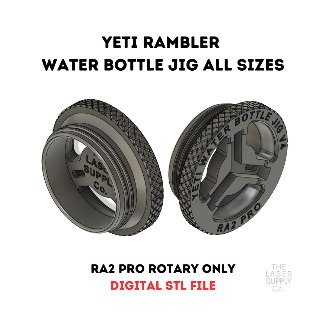 Xtool RA2 Pro Rotary Yeti Rambler Water Bottle Jig All Sizes Quick ...