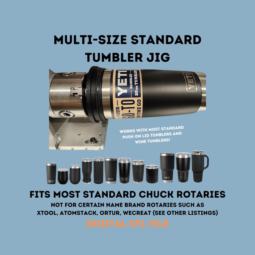 Chuck Rotary Tumbler Holder Jig Quick Change DIGITAL STL FILE Only - Etsy