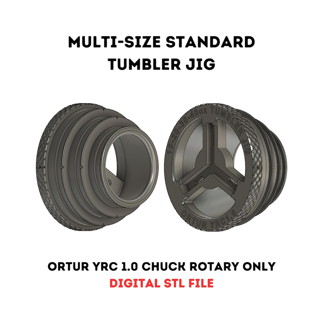 Ortur YRC 1.0 Chuck Rotary Tumbler Holder Jig Quick Change 10oz / 12oz ...