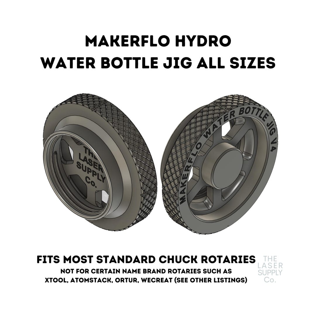Chuck Rotary Makerflo Hydro Water Bottle Jig Quick Change 18oz, 36oz - Etsy