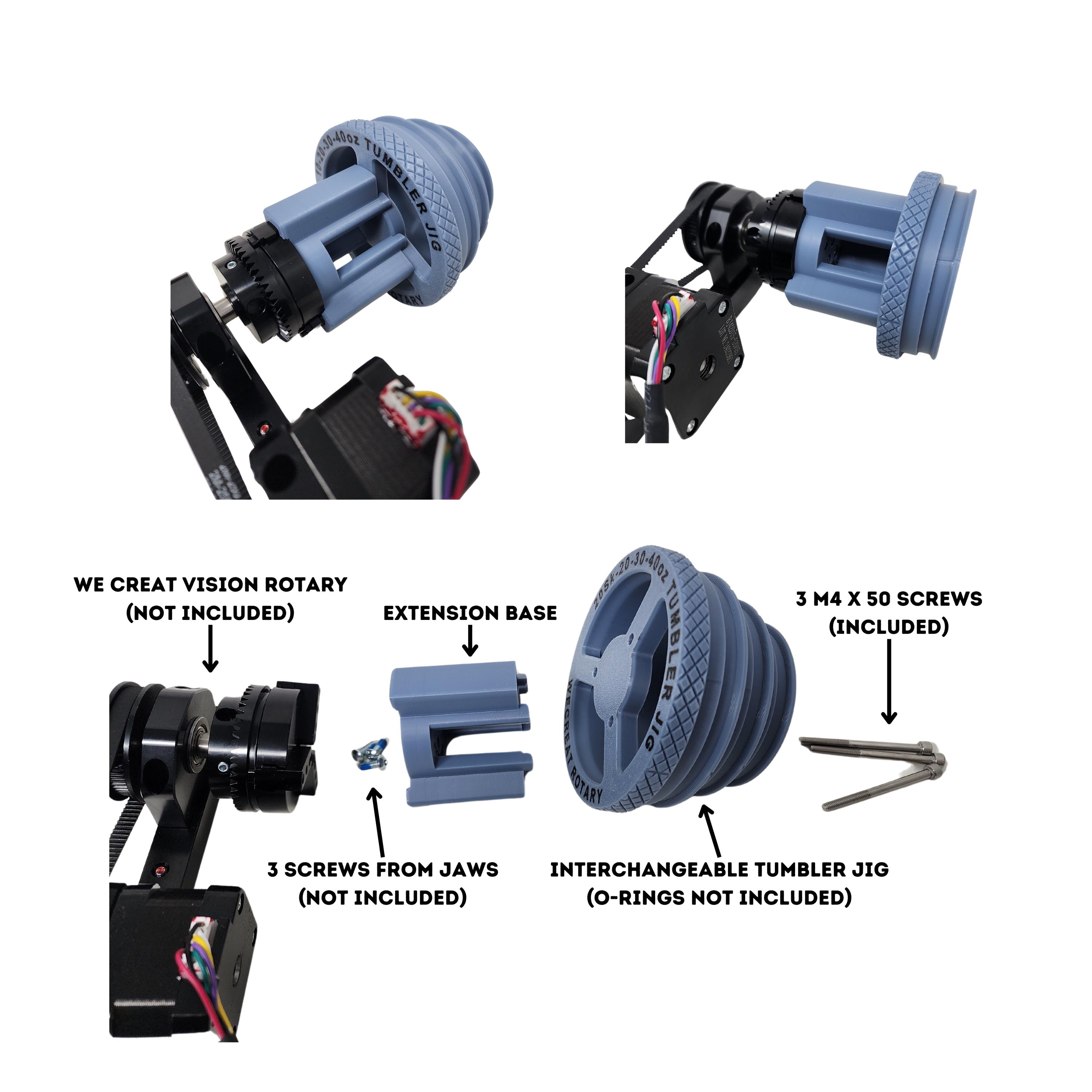 Wecreat Vision Rotary Modular Tumbler Holder Jig Quick Change 10oz ...