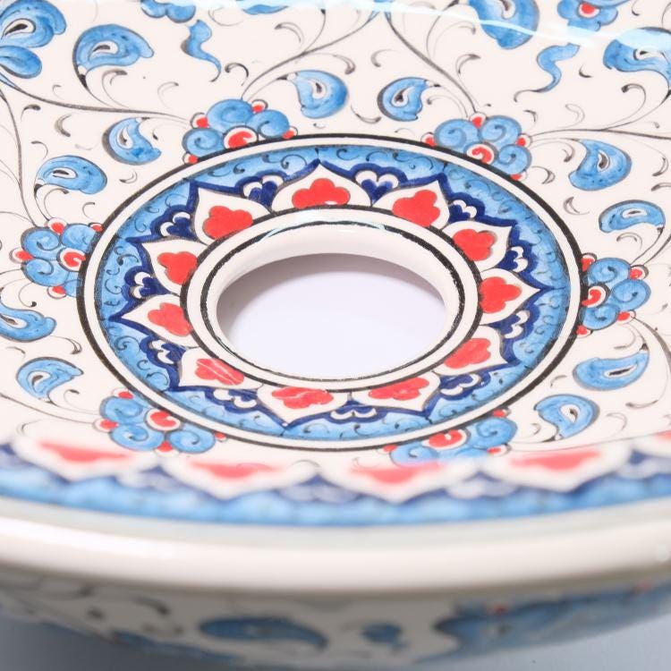 Ceramic Sink , Handmade Bathroom Powder Sink ,hand Painted Round Sink ...