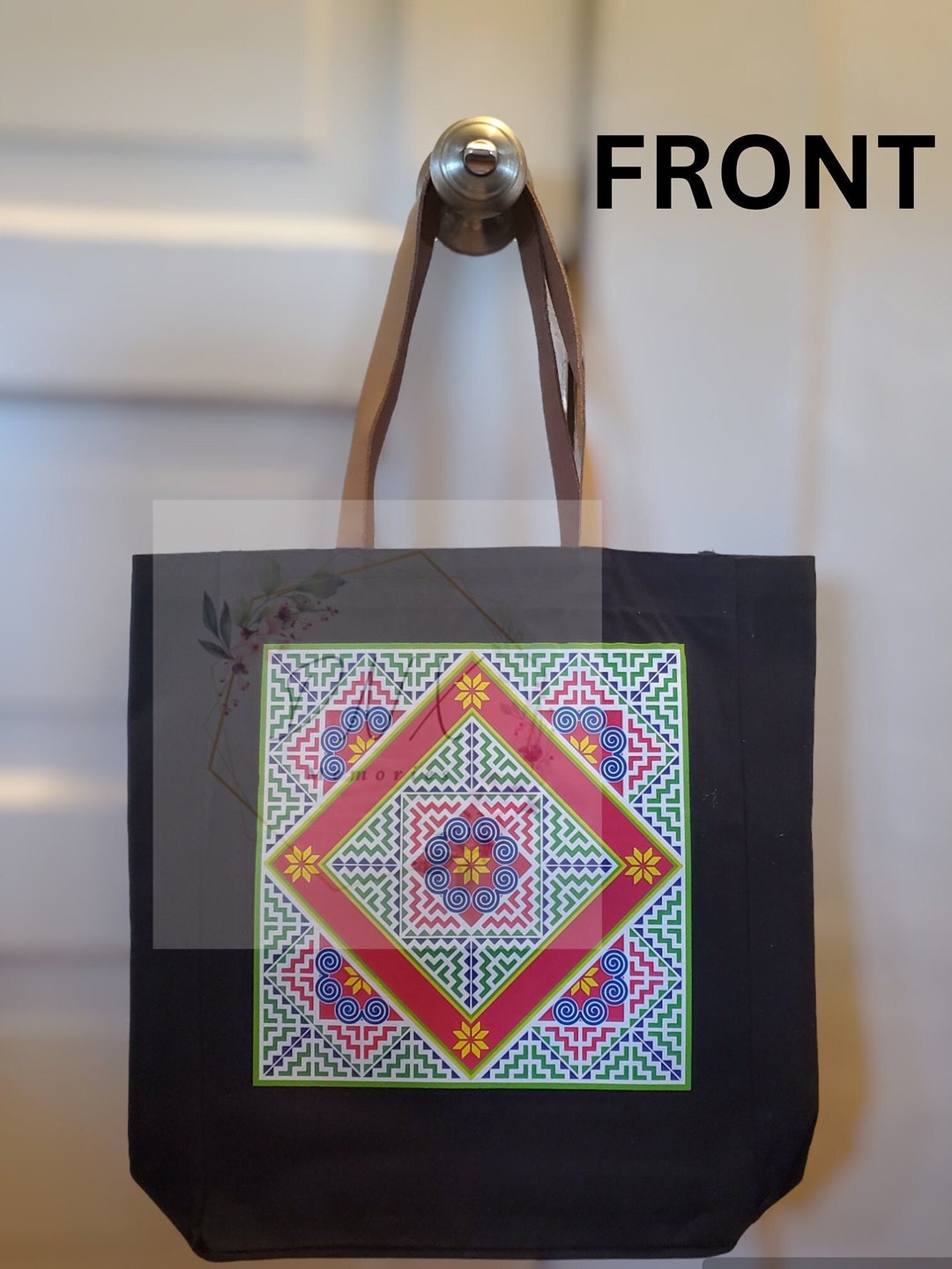 Tote Bag Hmong Tote Bag Hmong Canvas Tote Bag With Bright - Etsy