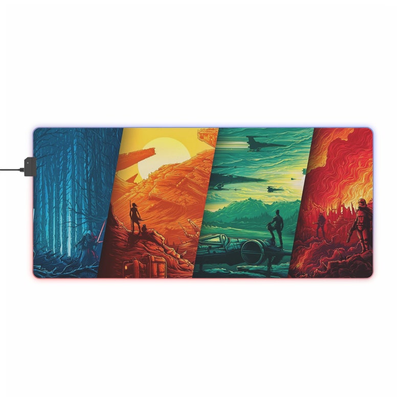 Star Wars Trilogy LED Gaming Mouse Pad - Etsy