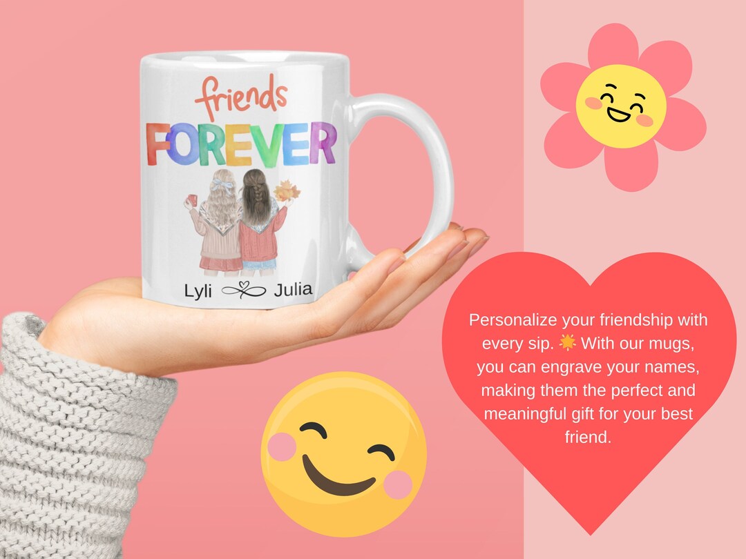 Personalized Custom Best Friend Mug Best Friendship Birthday Gift ...