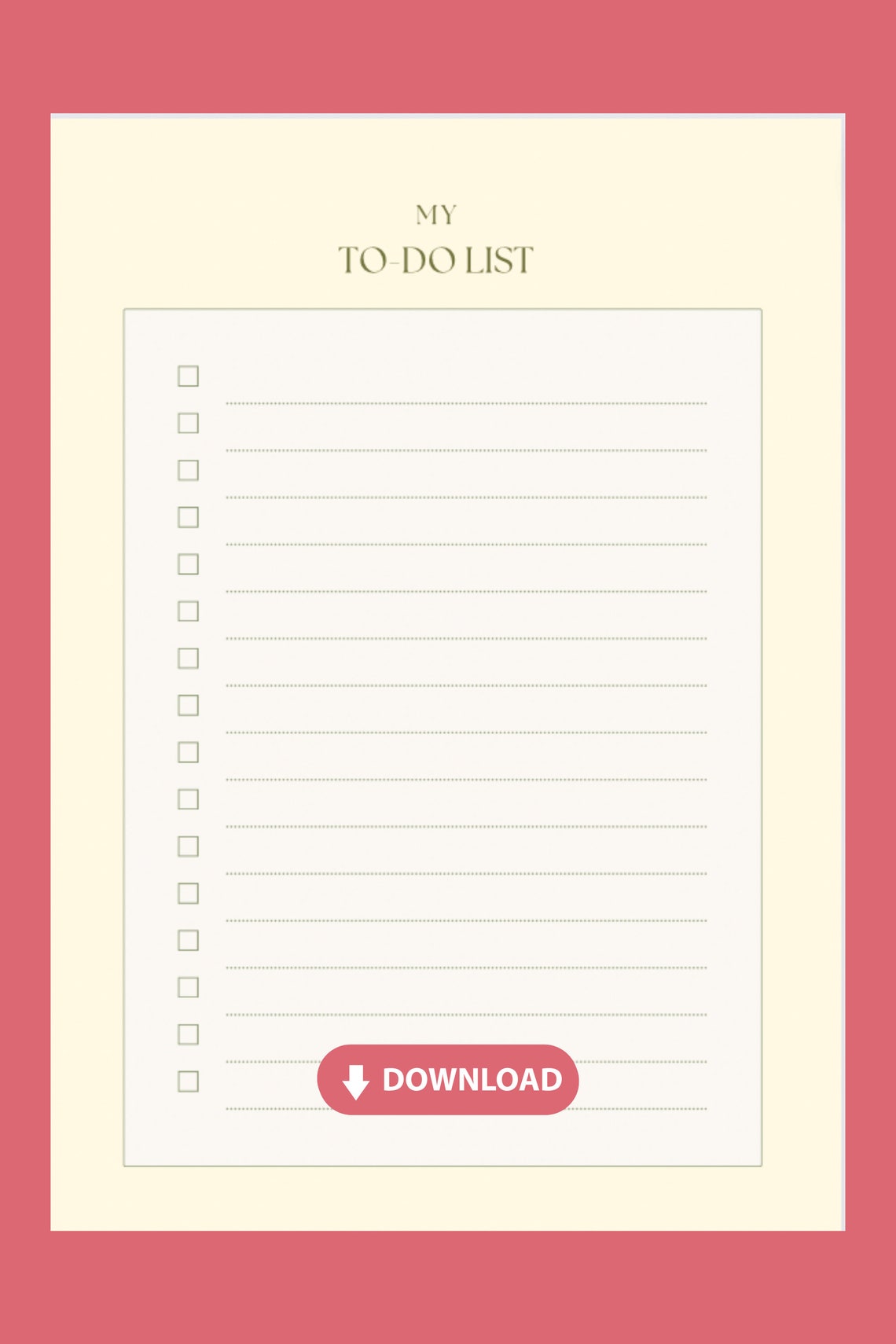 To Do List Bundle Cute Colors to Do List for Wedding Check List Packing ...