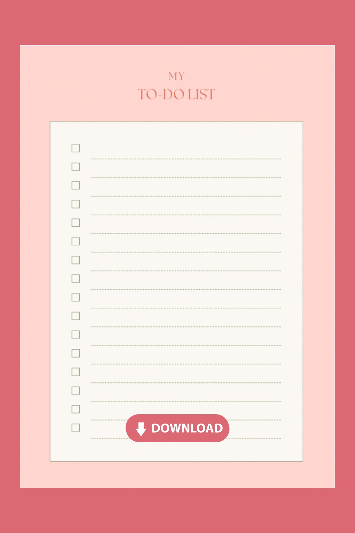 To Do List Bundle Cute Colors to Do List for Wedding Check List Packing ...