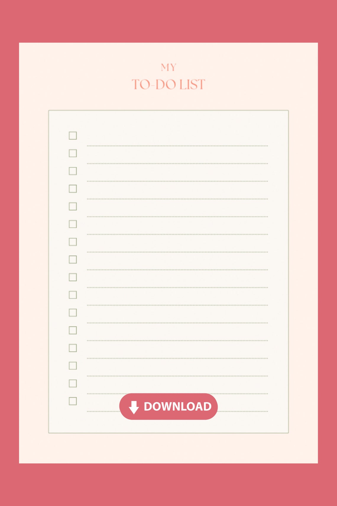To Do List Bundle Cute Colors to Do List for Wedding Check List Packing ...