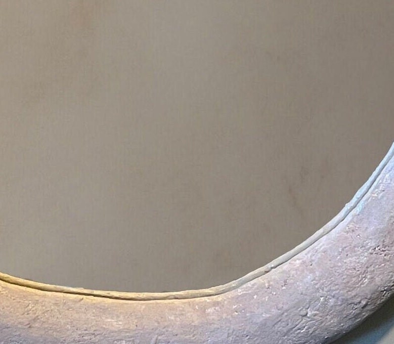 Handmade Plaster Puddle Mirror: Textured Organic Wall Decor - Etsy
