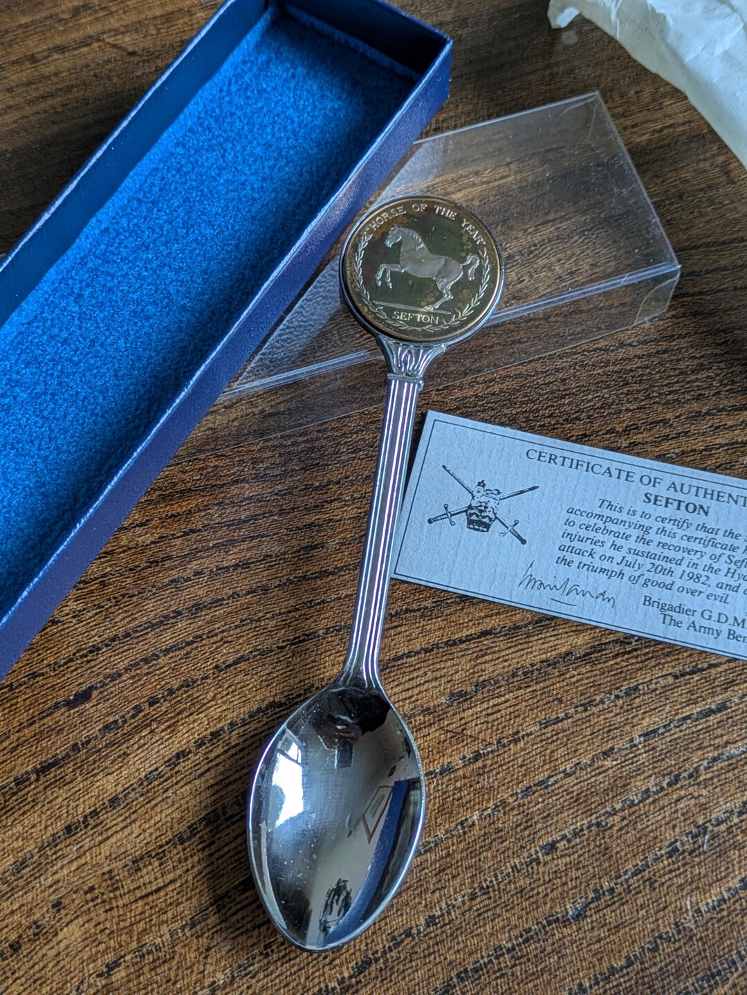EPGM Souvenir Commemorative Spoon Celebrating Horse of the Year 1982 ...