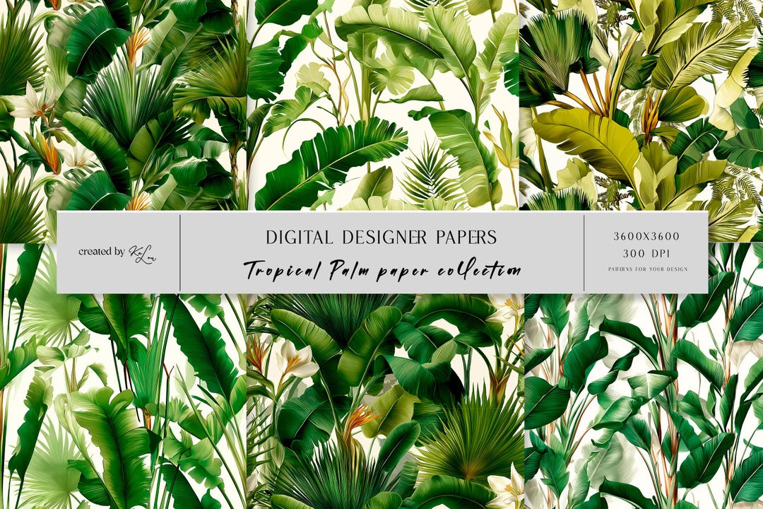 Tropical Watercolor Clipart Gold Greenery Digital Clip Art Monstera ...