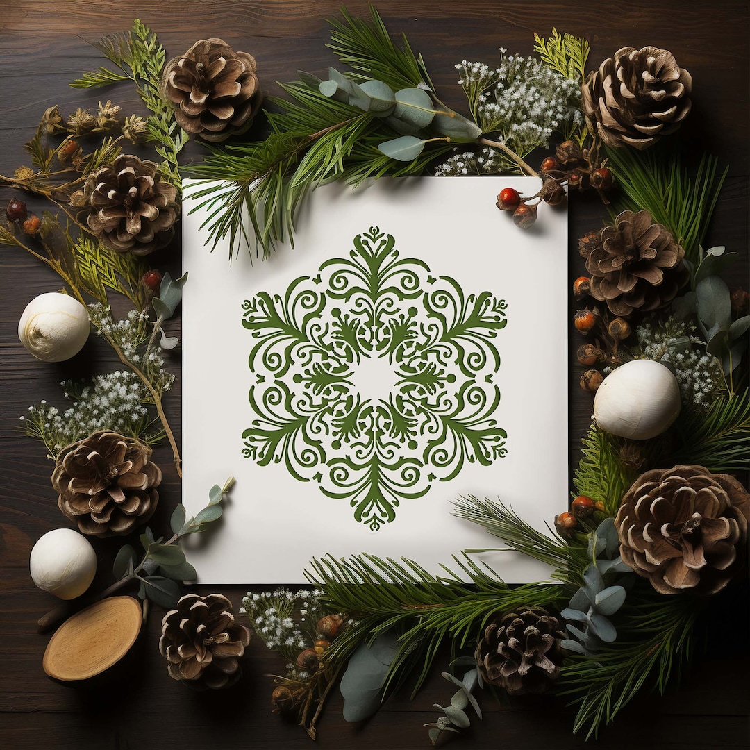 Snowflake Card SVG, Christmas Card Cricut, Snowflake Svg, Papercut ...